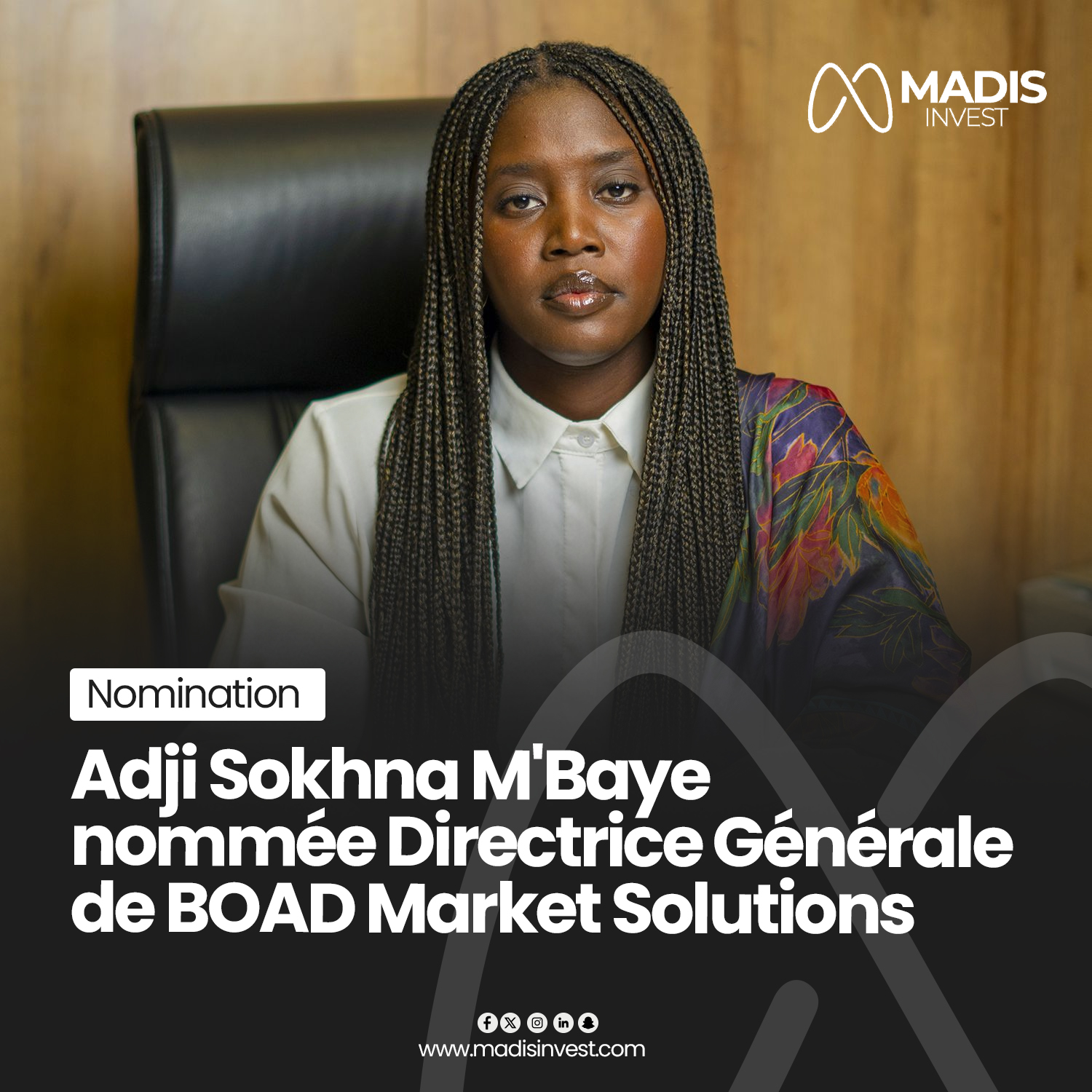 Actualité Économique - MADIS INVEST - Adji Sokhna M'Baye nommée ...