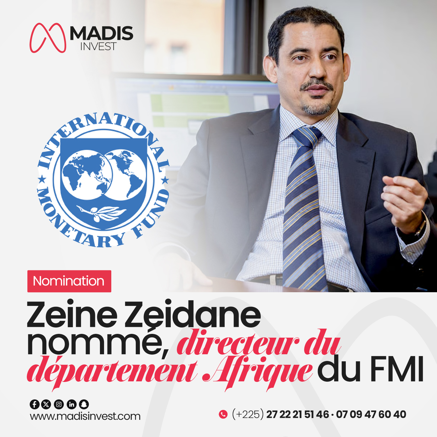 Actualité Économique - MADIS INVEST - Zeine Zeidane nommé directeur du ...